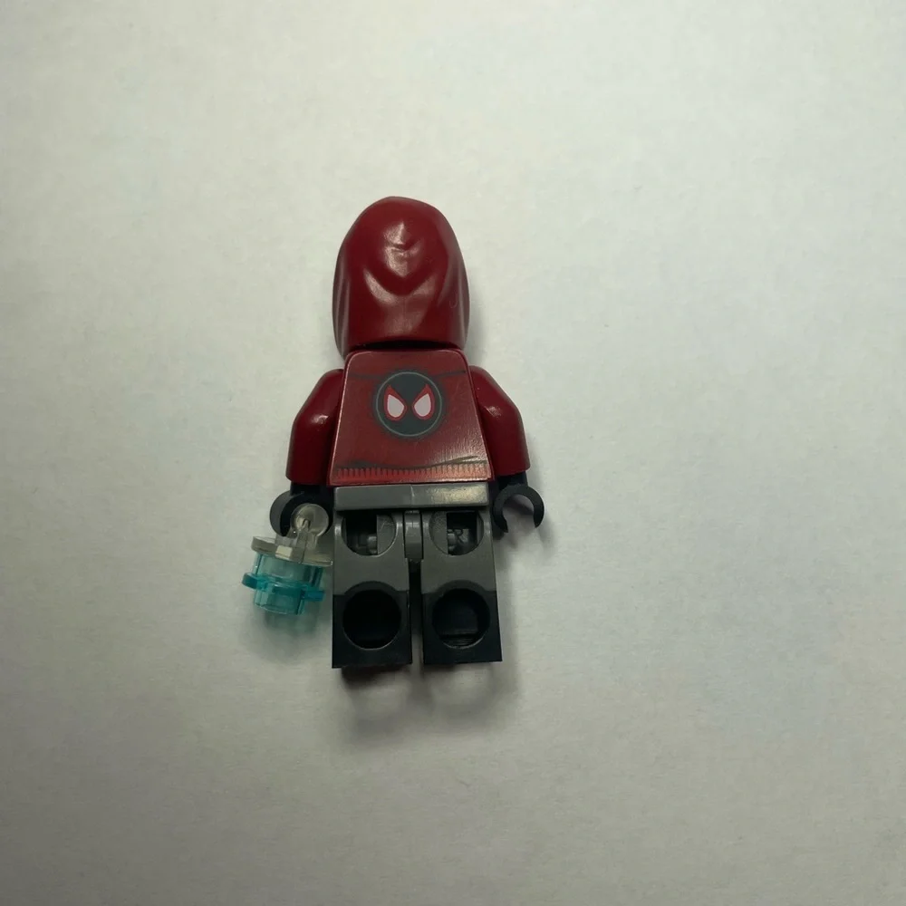 Lego | Toys | Lego Spiderman Miles Morales Minifigure Dark Red Hood ...